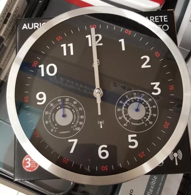 OROLOGIO DA PARETE Radiocontrollato Auriol Con Controllo Temperatura E ... OROLOGIO DA PARETE Radiocontrollato Auriol Con Controllo Temperatura E ...